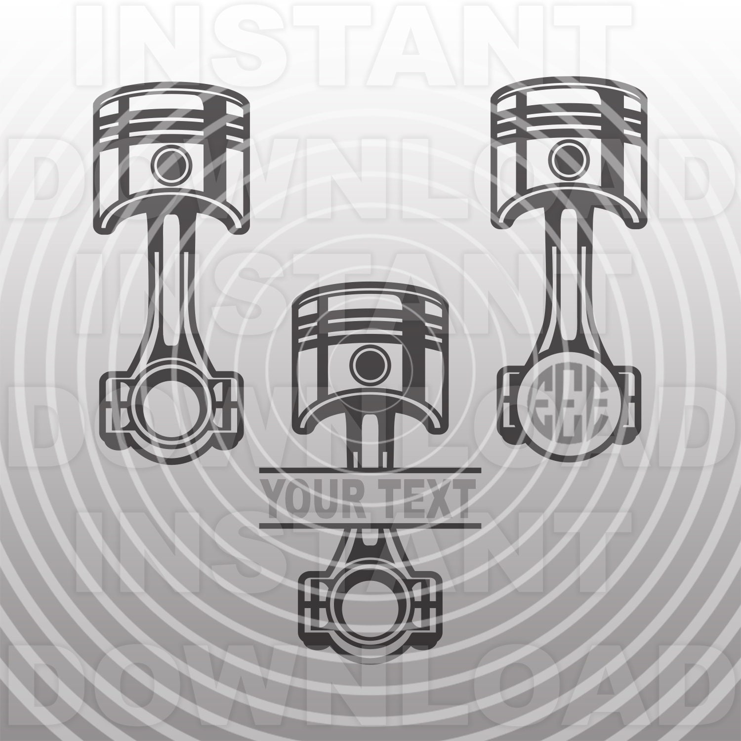 Engine Piston SVG Filecar Racing Svgauto Car Mechanic SVG | Etsy