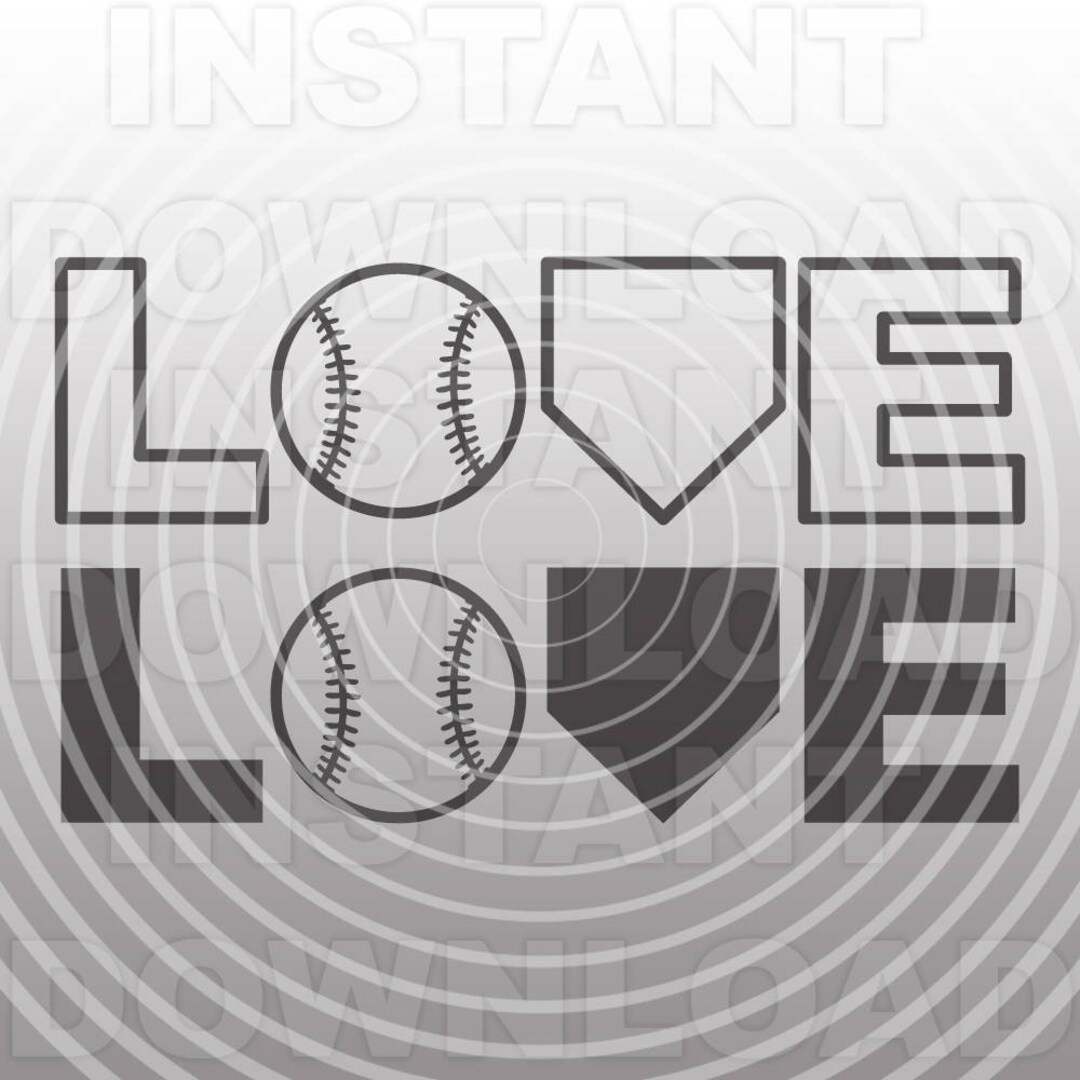 Love Baseball Svg,baseball SVG File,baseball Home Plate Svg-cut File ...