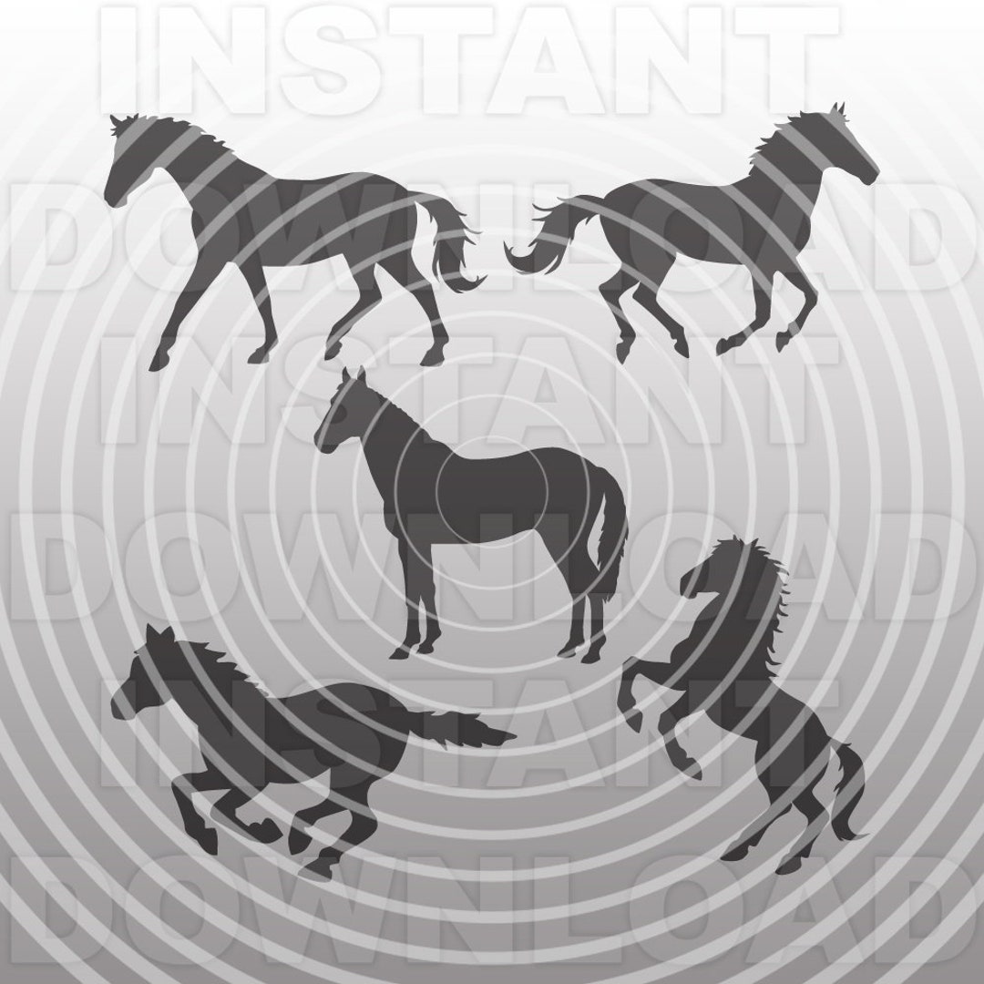 Horses Svg,mustang SVG File,stallion SVG File,rodeo Svg,svg Bundle ...