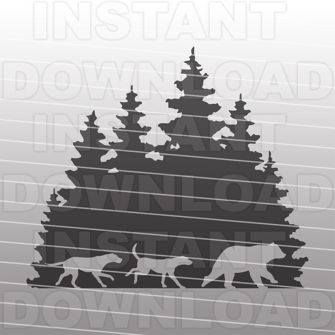 Foxhound SVG File,bear Hunting Scene Svg,bear Svg,hunting Dogs Svg ...