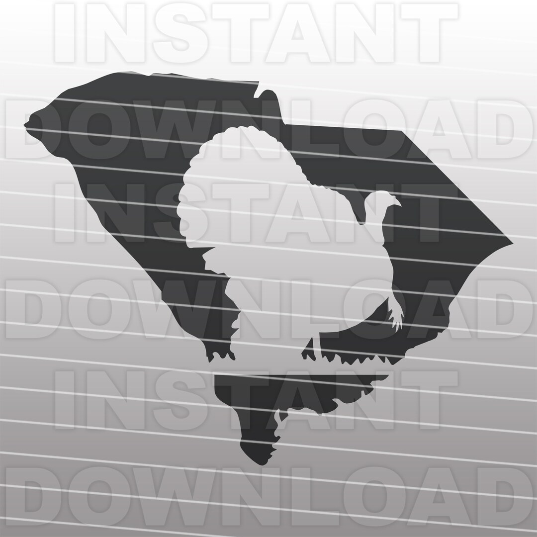 South Carolina Turkey Hunting SVG File -personal & Commercial Use ...