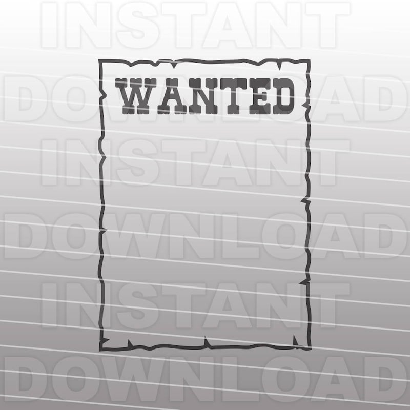 Wanted Poster - Etsy