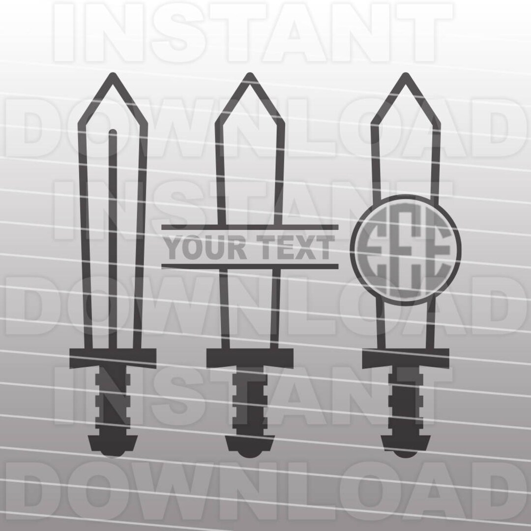 Sword SVG File,knight Svg,fantasy Svg,medieval Svg -cutting Template ...