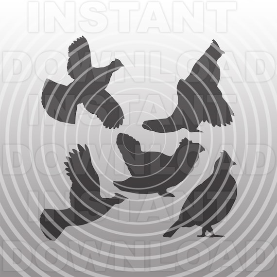 Ruffed Grouse SVG Filegrouse Flying Svggrouse Drumming SVG | Etsy