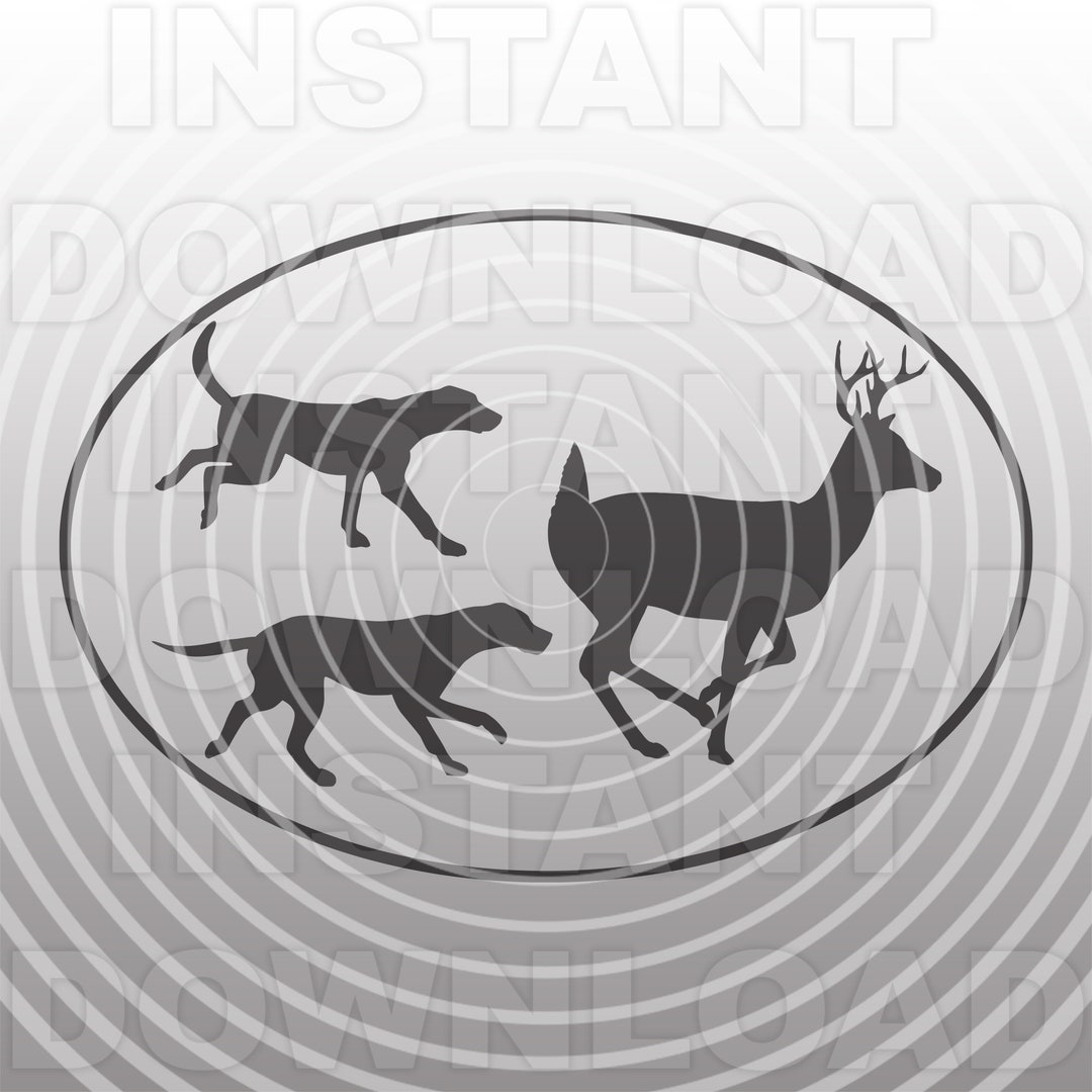 Foxhound SVG File,deer Hunting Scene Svg,big Buck Svg,hunting Dogs Svg ...