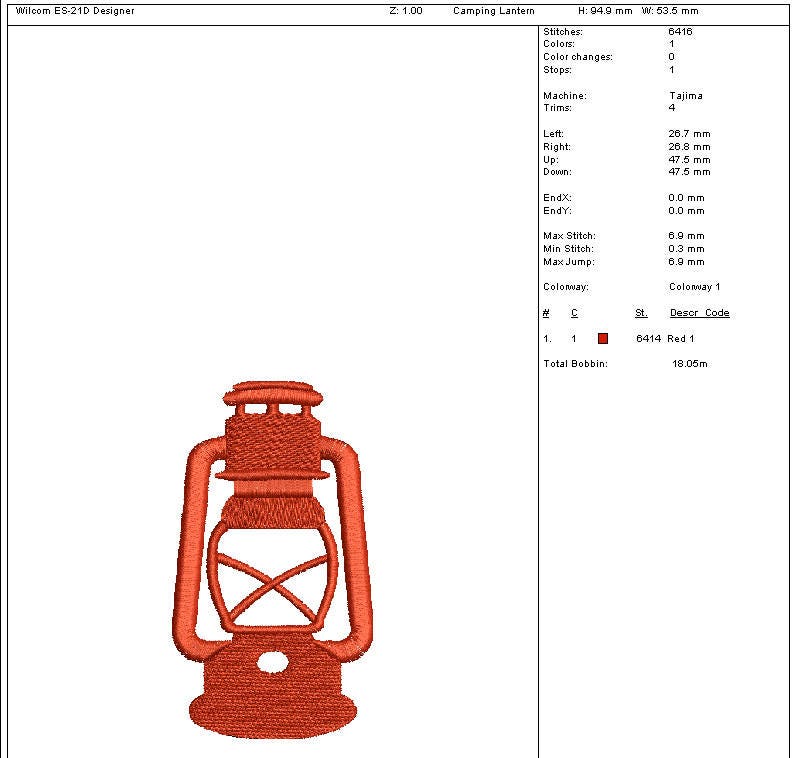 Vintage Lantern Oil Lamp Embroidery File - Etsy