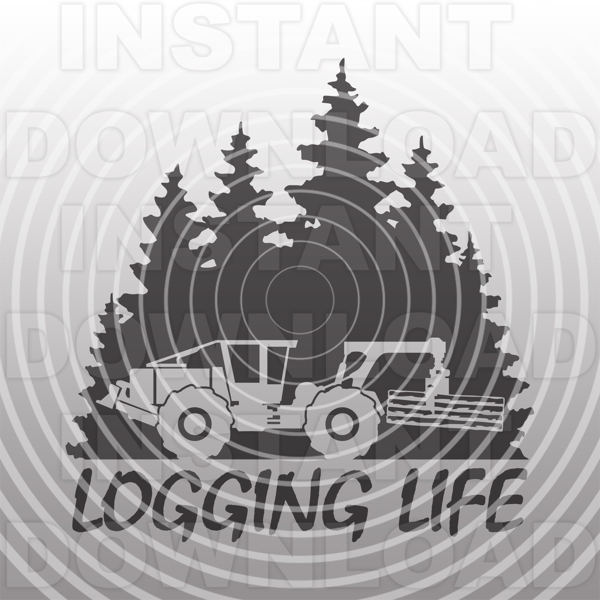 Forestry Logging Logo