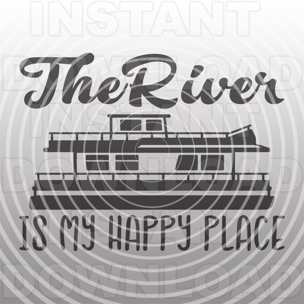 Houseboat Silhouette Svg - Etsy