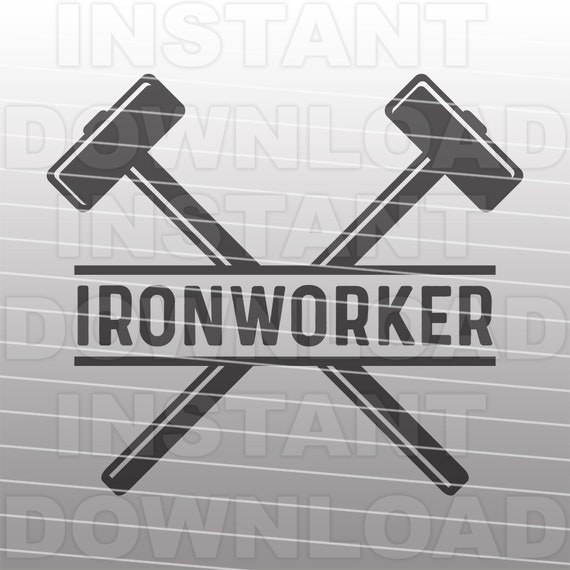 Union Ironworker SVG Filecrossed Sledgehammers Svgmetal - Etsy