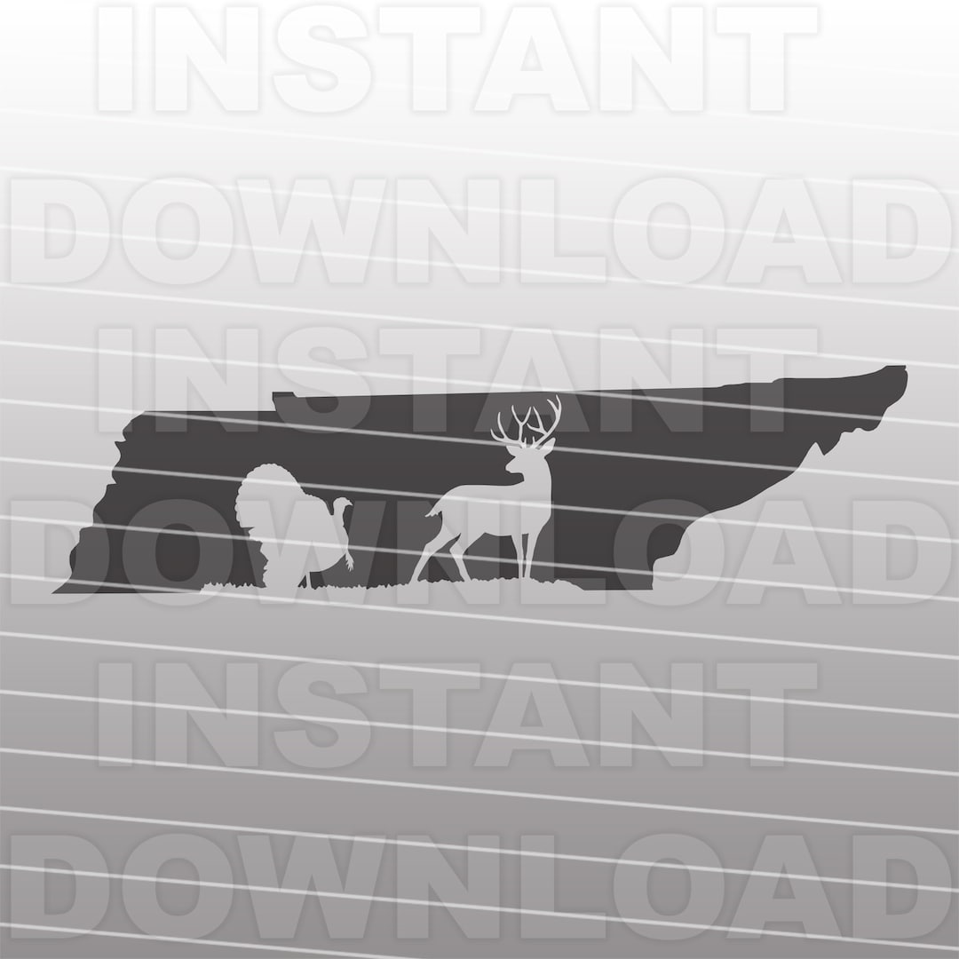 Tennessee Turkey and Deer Hunting SVG File,turkey Svg,deer Hunter Svg ...