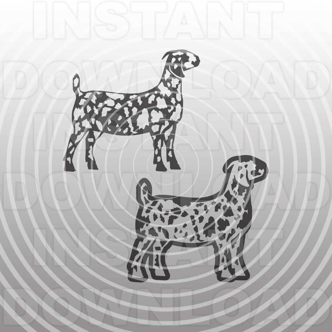 Dapple Boer Goat SVG File,spotted Goat Svg,livestock Svg -commercial ...