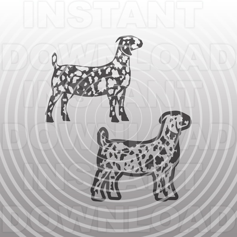 Dapple Boer Goat SVG File,spotted Goat Svg,livestock Svg -commercial ...