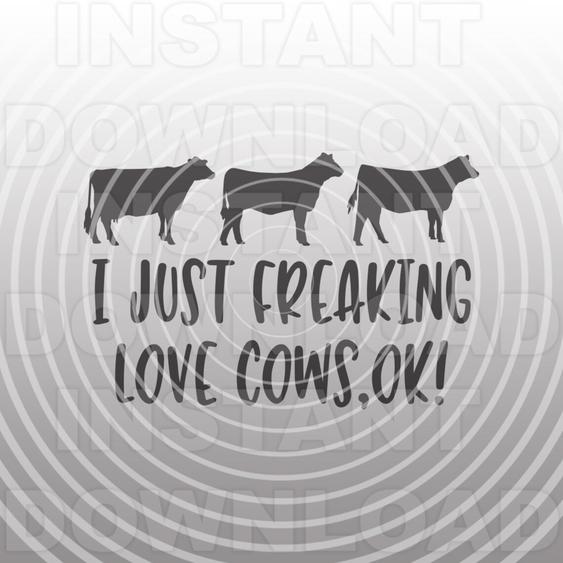 Freaking Love Cows SVG Filelivestock Svgfunny Farm Girl Svg - Etsy