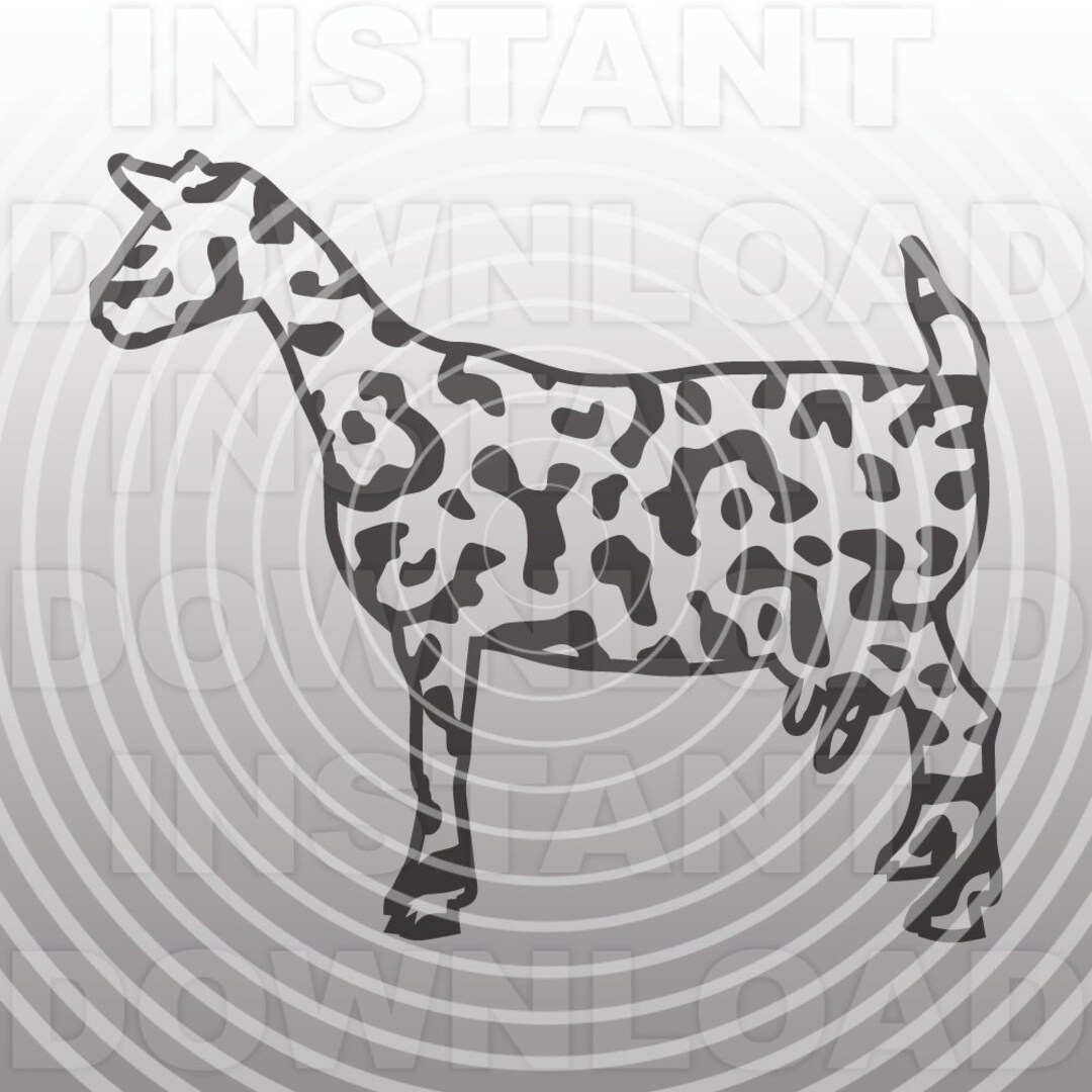 Dairy Goat SVG File,goat Svg,livestock Svg,farm Animal Svg,farming Svg ...