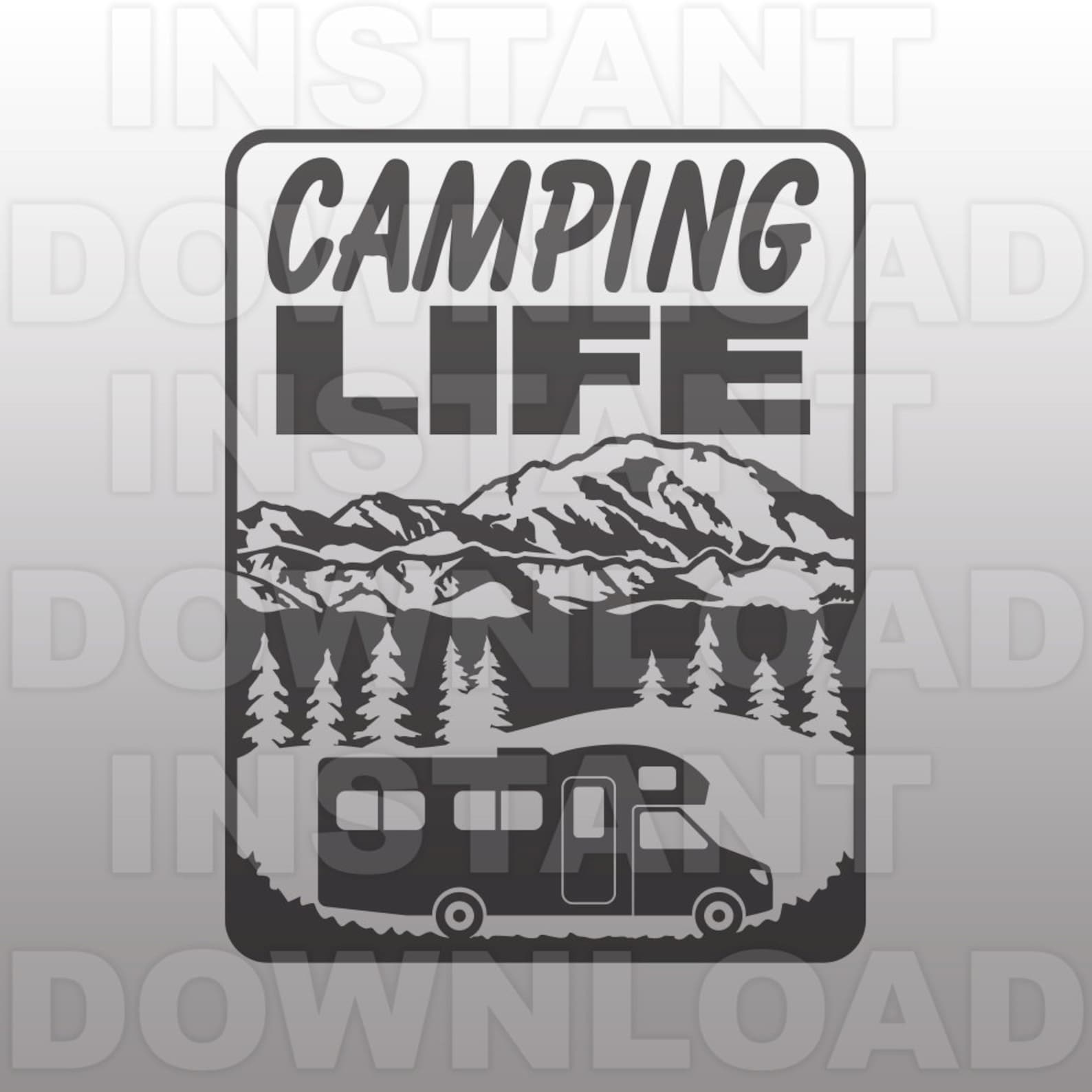Camping Life SVG Filehappy Camper Svgclass C RV | Etsy