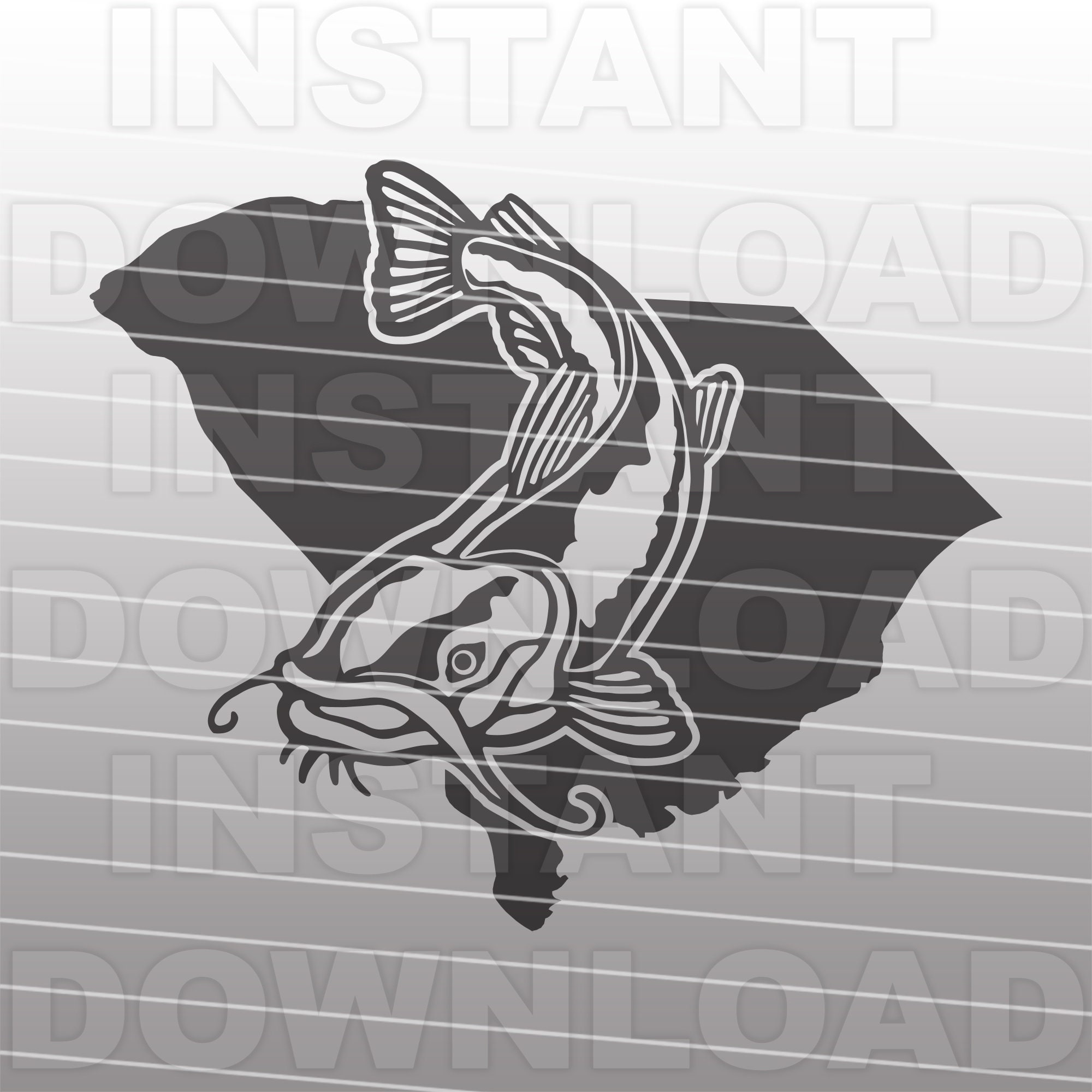 South Carolina Catfish SVG File,catfish Svg,angler Fisherman SVG ...