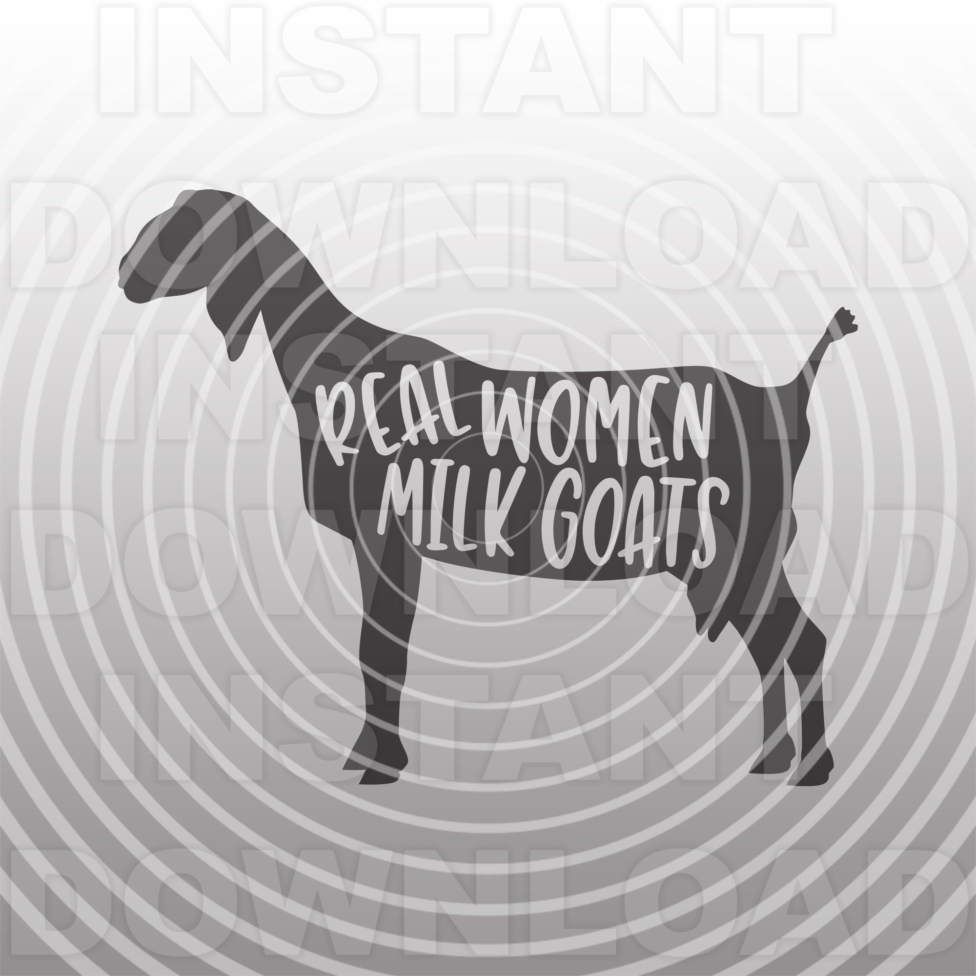Real Women Milk Goats SVG Filenubian Dairy Goat SVG vector | Etsy