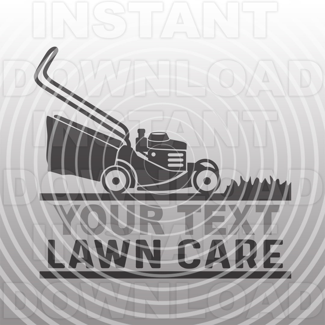 Push Lawn Mower SVG File,lawn Mowing Logo Svg,lawn Care Logo Design SVG ...