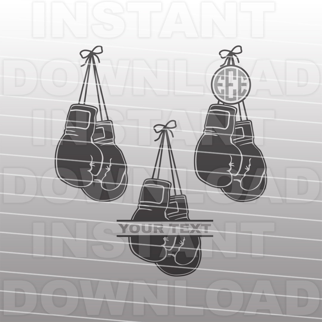 Boxing Gloves SVG File,boxing Gloves Monogram SVG - Cricut Svg ...