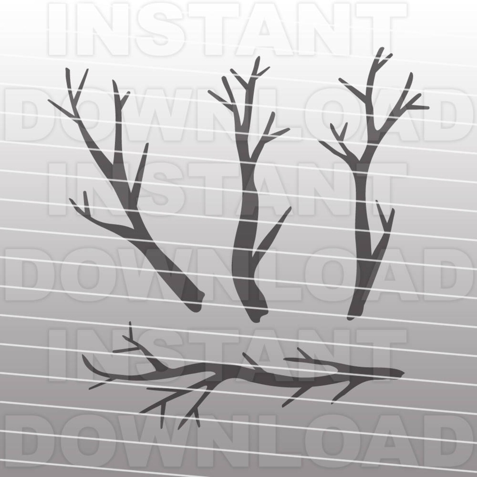 Tree Branches SVG File,tree SVG File-cutting Template-vector Clip Art ...