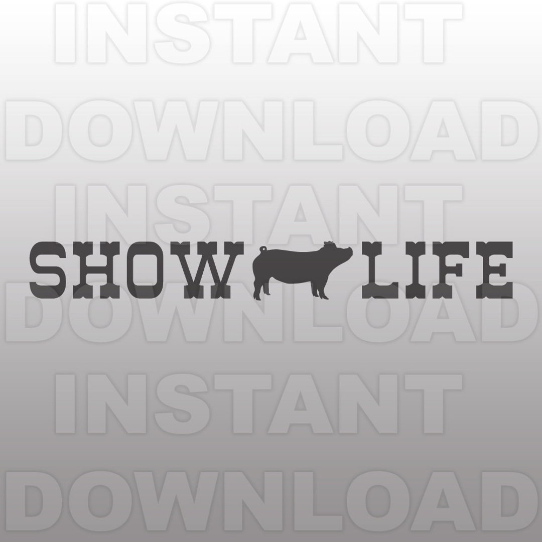 Show Pigs SVG - Livestock Show SVG - Show Life Svg-cut File - Vector ...