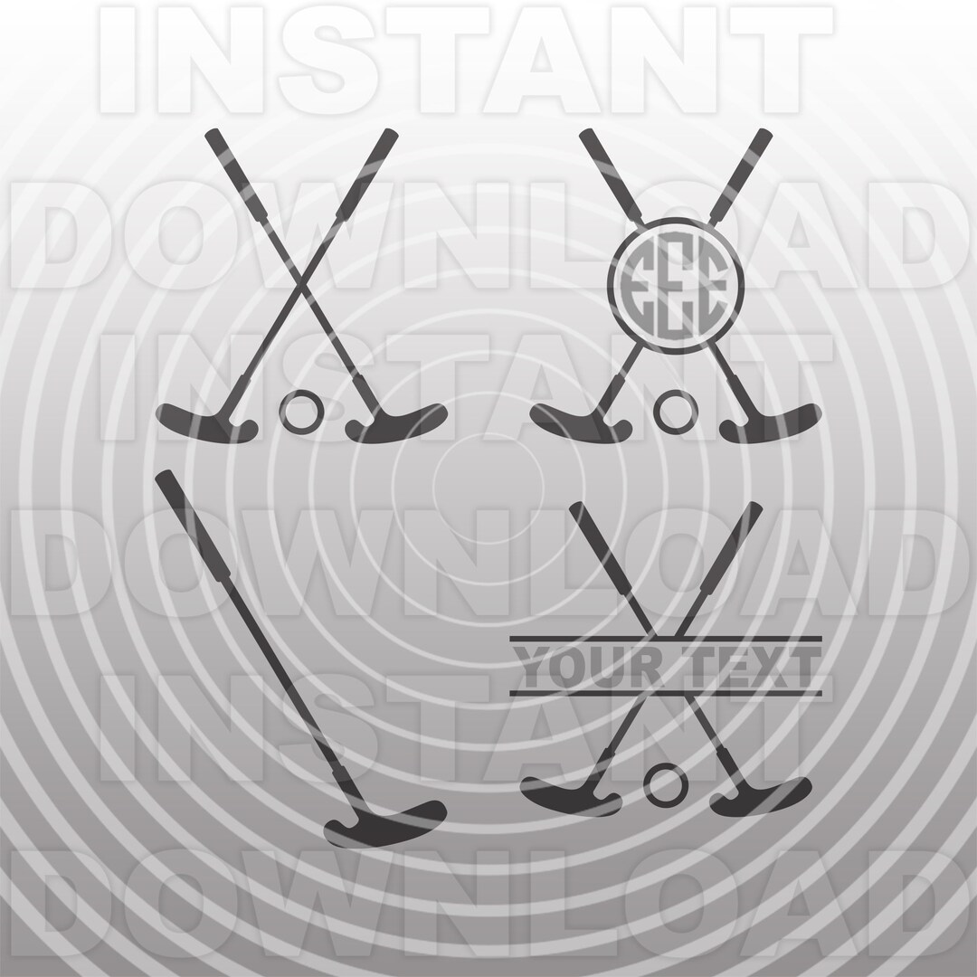 Golf Putters SVG File,golf Clubs Svg,golfer Monogram SVG -vector Art ...