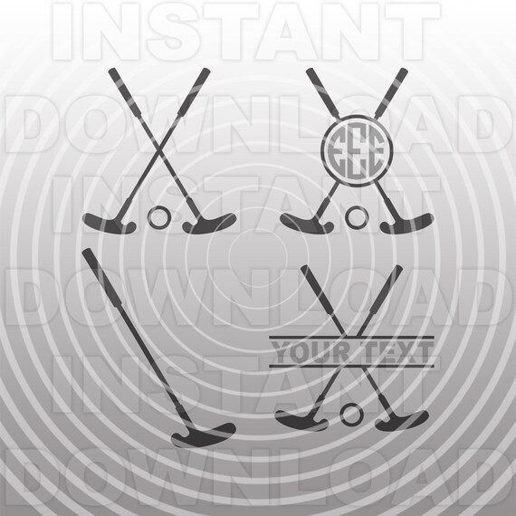 Golf Putters SVG Filegolf Clubs Svggolfer Monogram SVG - Etsy