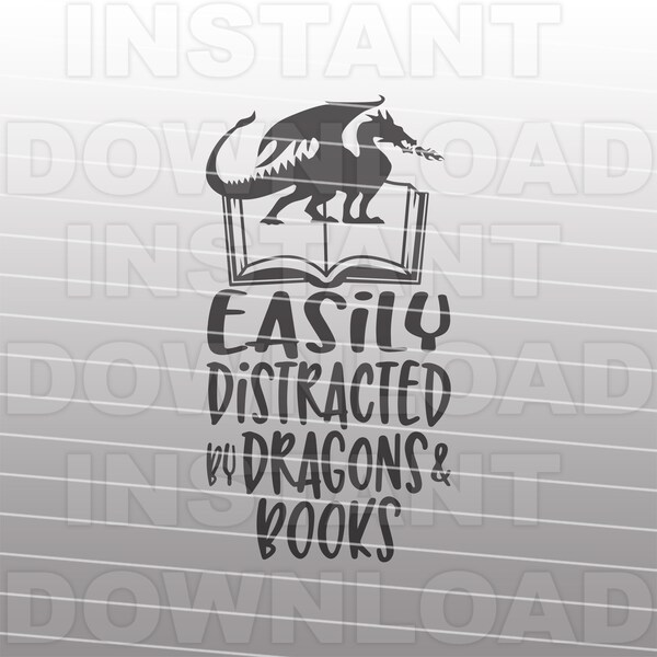 Dragons and Books Svg - Etsy