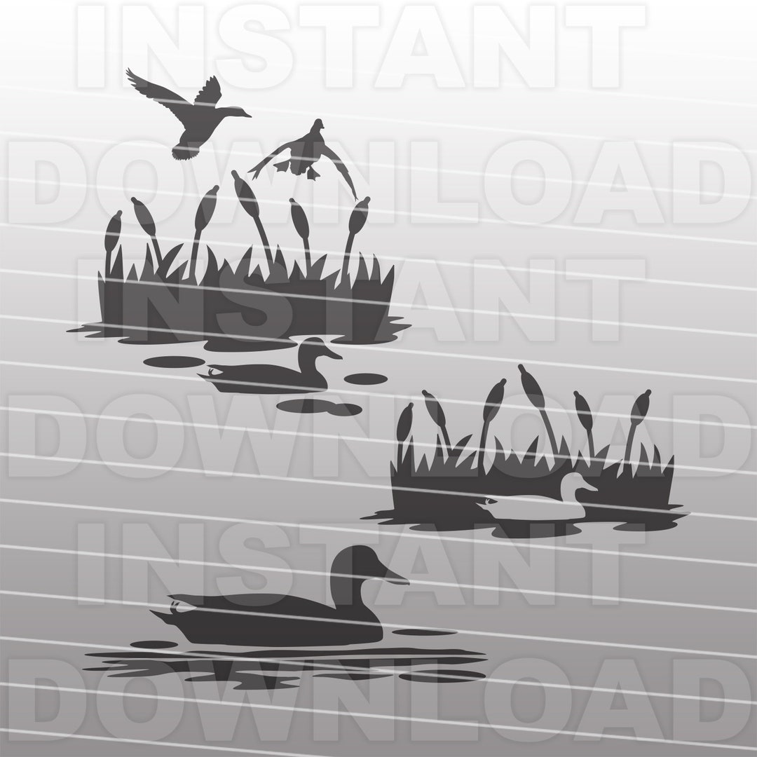 Duck SVG File,mallard SVG File,ducks Floating Svg,ducks Swimming Svg ...