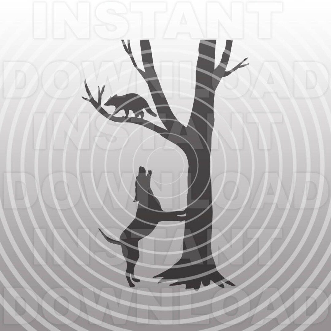 Coon Hunting SVG File,dog Treeing Raccoon Svg,hunting Dog SVG ...