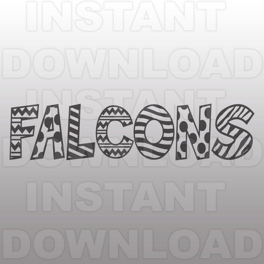 Falcons SVG File - Falcons Sports SVG File - Varsity SVG - Vector Clip ...