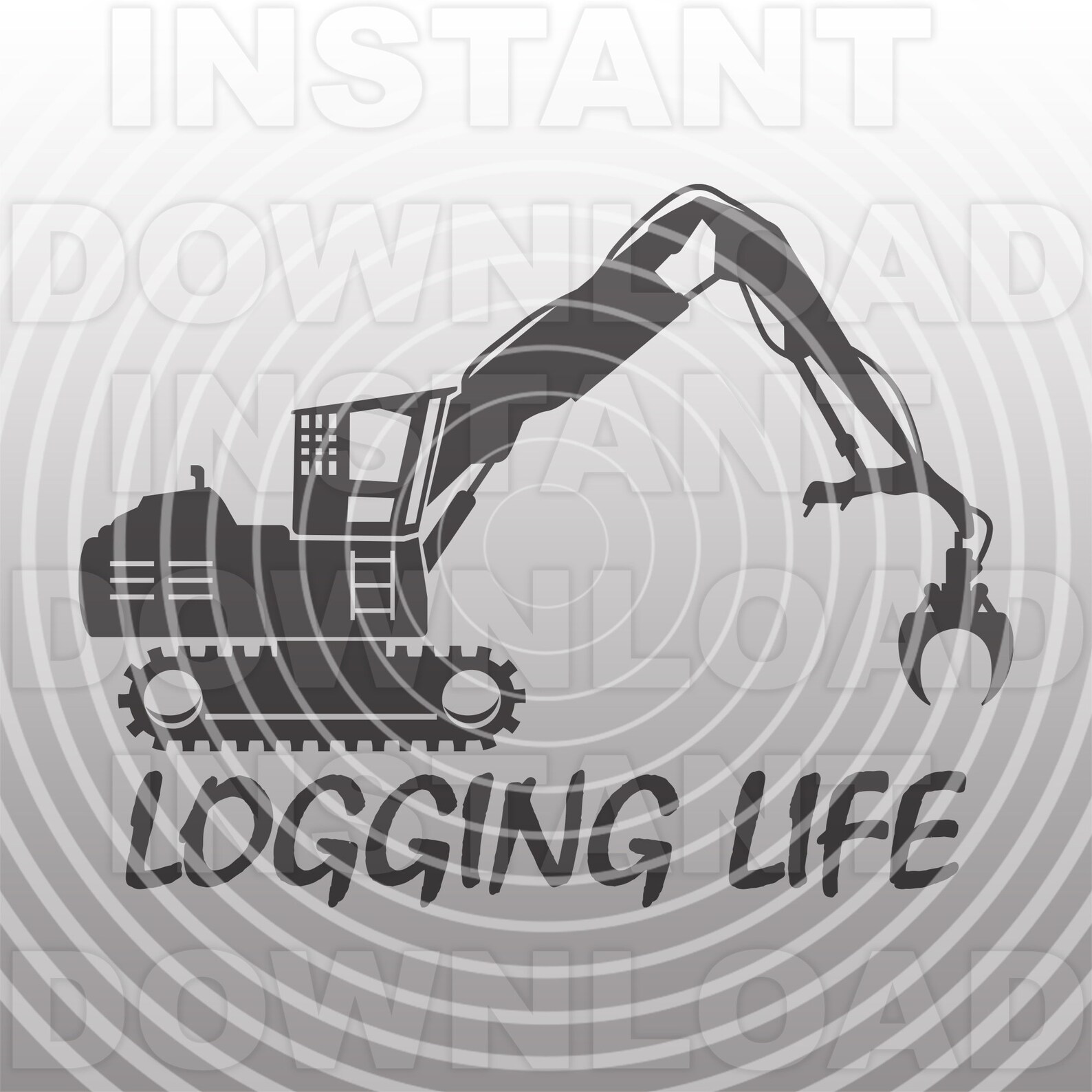 Logging Life Log Loader SVG File,logger Svg,forestry SVG -vector Art ...