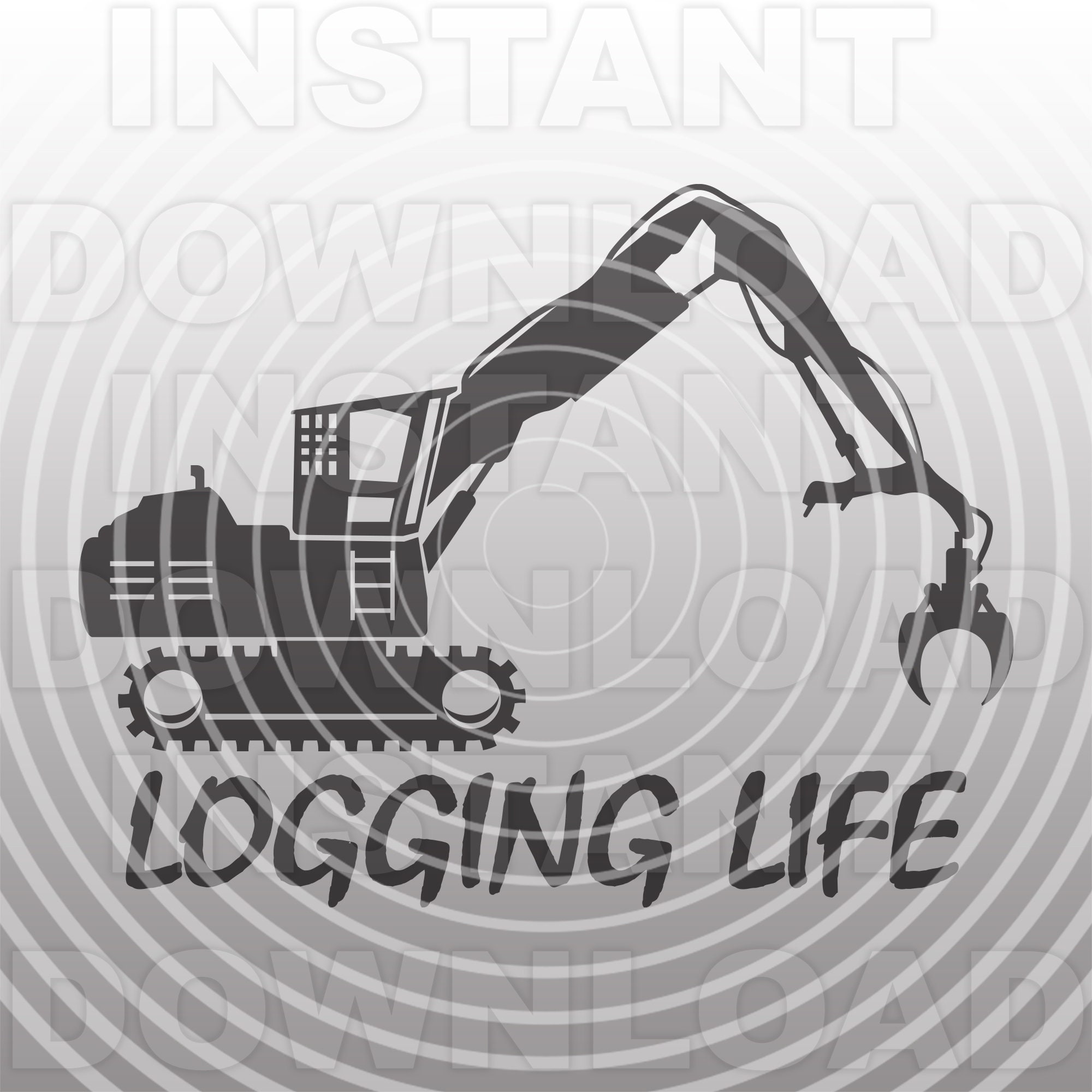 Logging Life Log Loader SVG Filelogger Svgforestry SVG - Etsy Canada