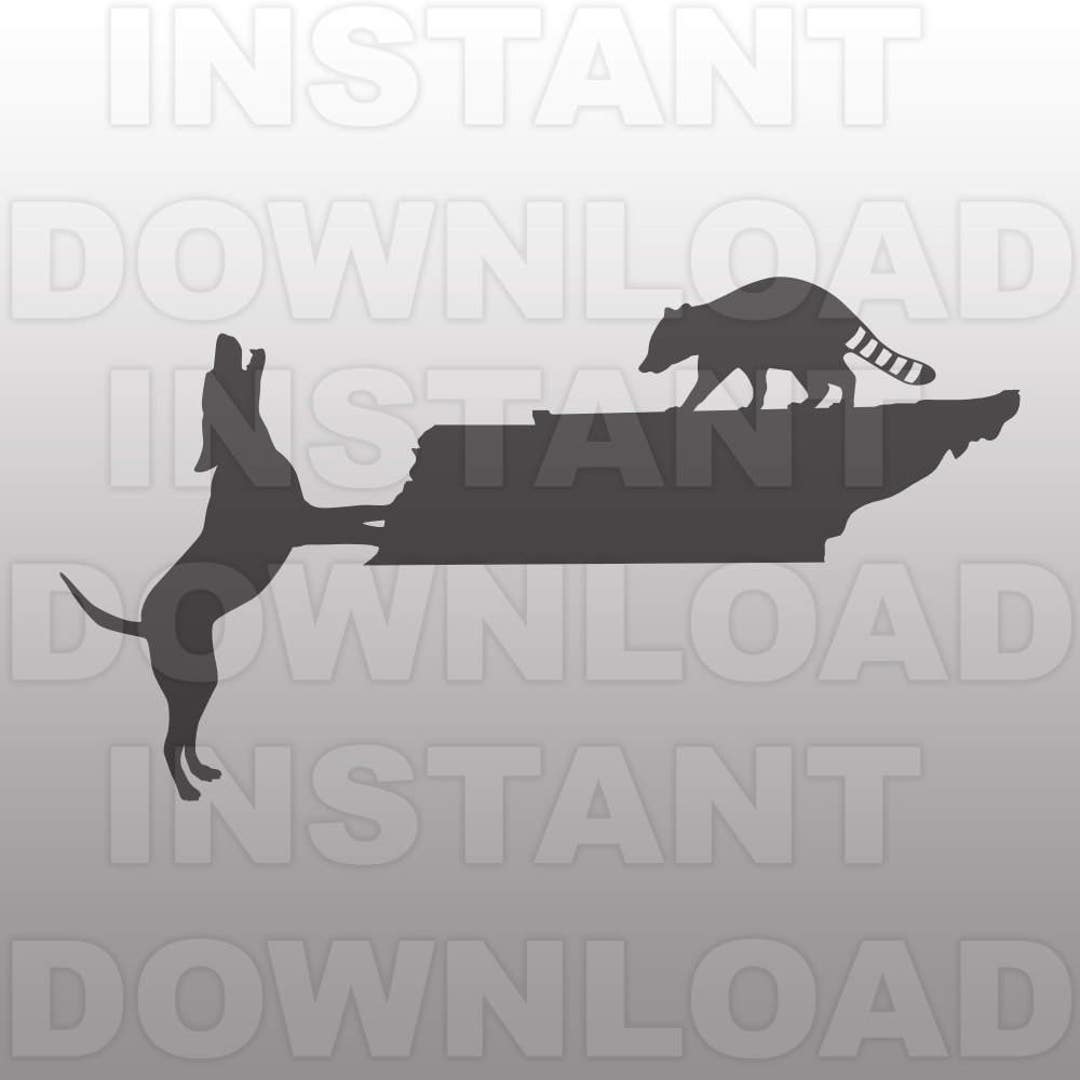 Tennessee Coon Hunting SVG File,raccoon SVG vector Art for Commercial ...
