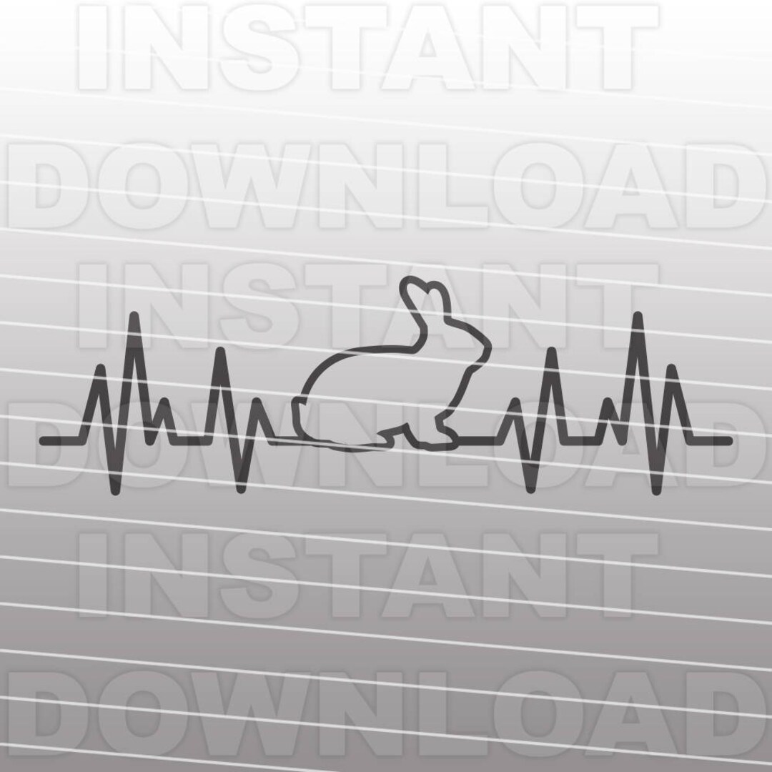 Stock Show SVG File - Heartbeat Rabbit SVG File - Livestock Svg ...