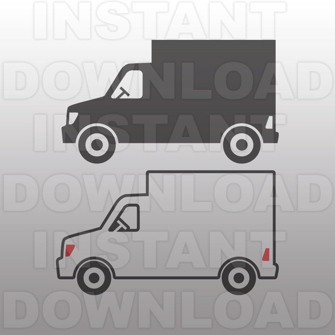 Delivery Truck SVG File,moving Truck SVG File -for Commercial ...