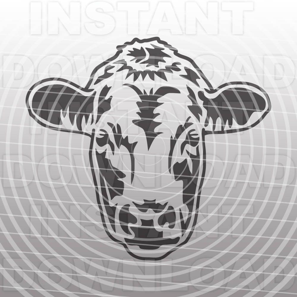 Angus Bull Head SVG Fileangus SVG Filecattle Svgbull - Etsy Canada