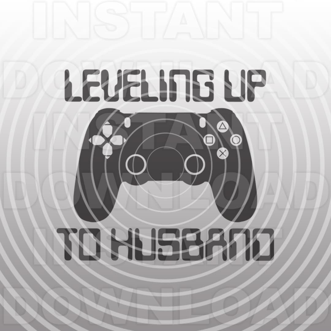 Funny Gamer Leveling up to Husband SVG File,video Game Controller Svg ...