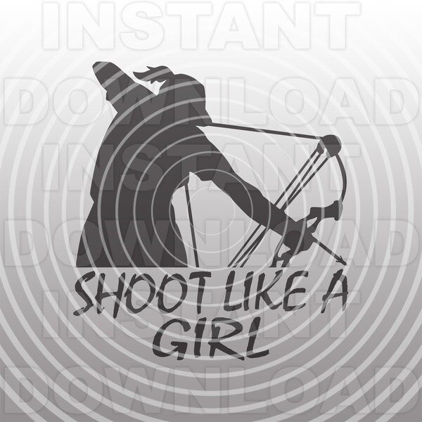 Woman Bowhunter Svg - Etsy