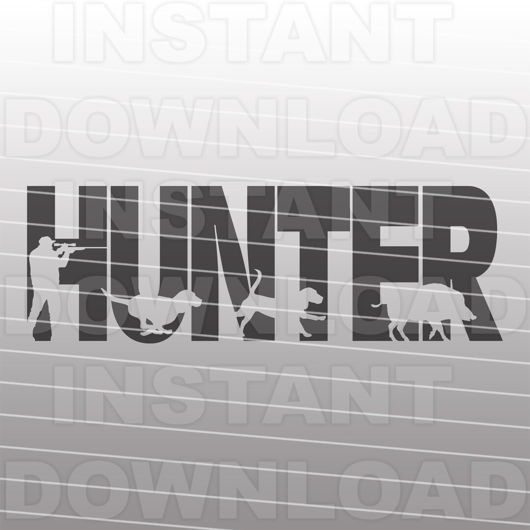 Wild Boar Hunter SVG File,hunting Dog Svg,hound Dog Svg,wild Hog Svg ...