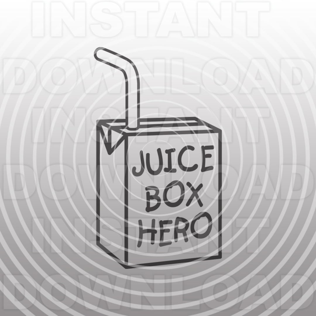Funny Juice Box Hero SVG File,toddler Boy SVG -vector Art for ...