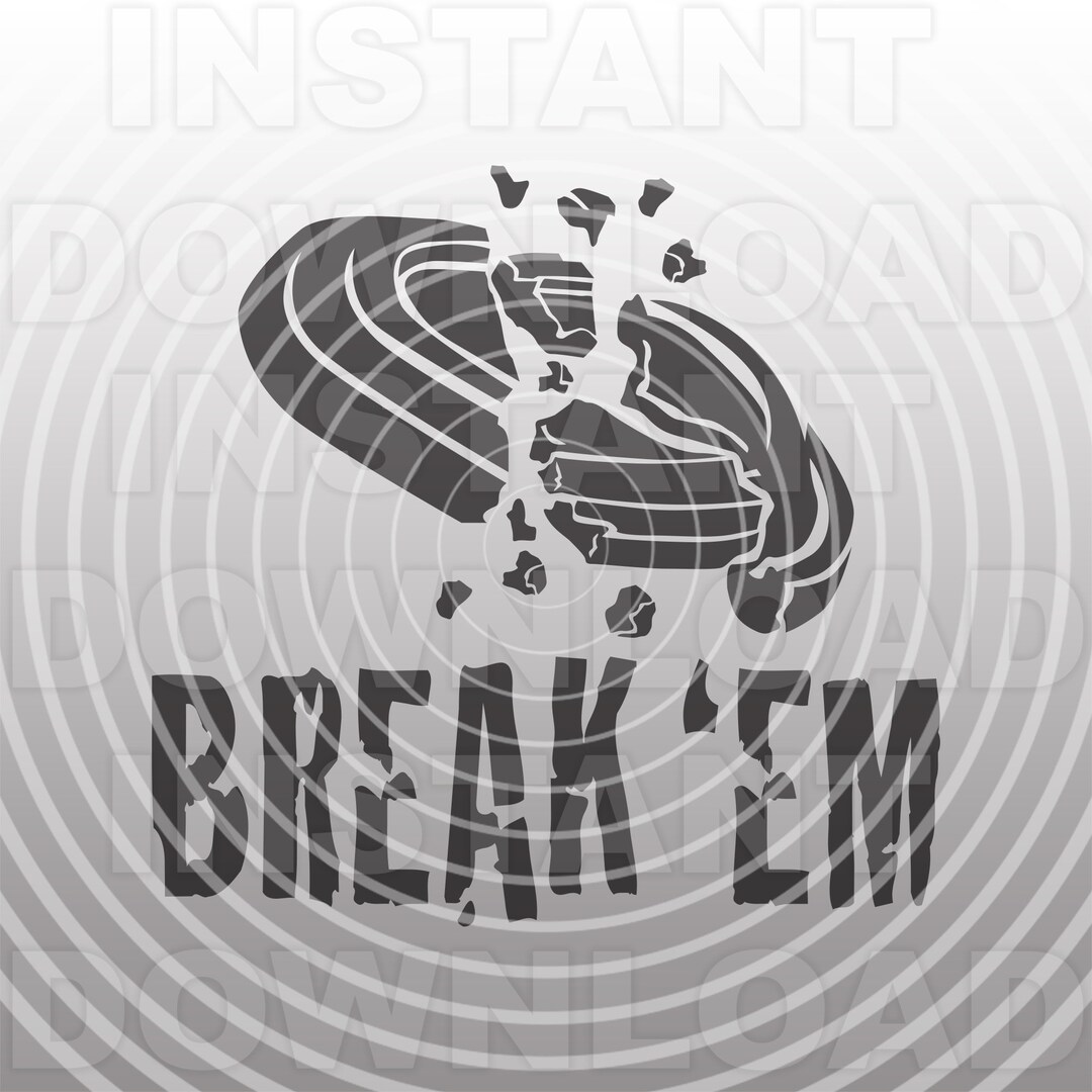 Clay Target SVG File,trapshooting Svg,skeet Shooting Svg,break Em ...