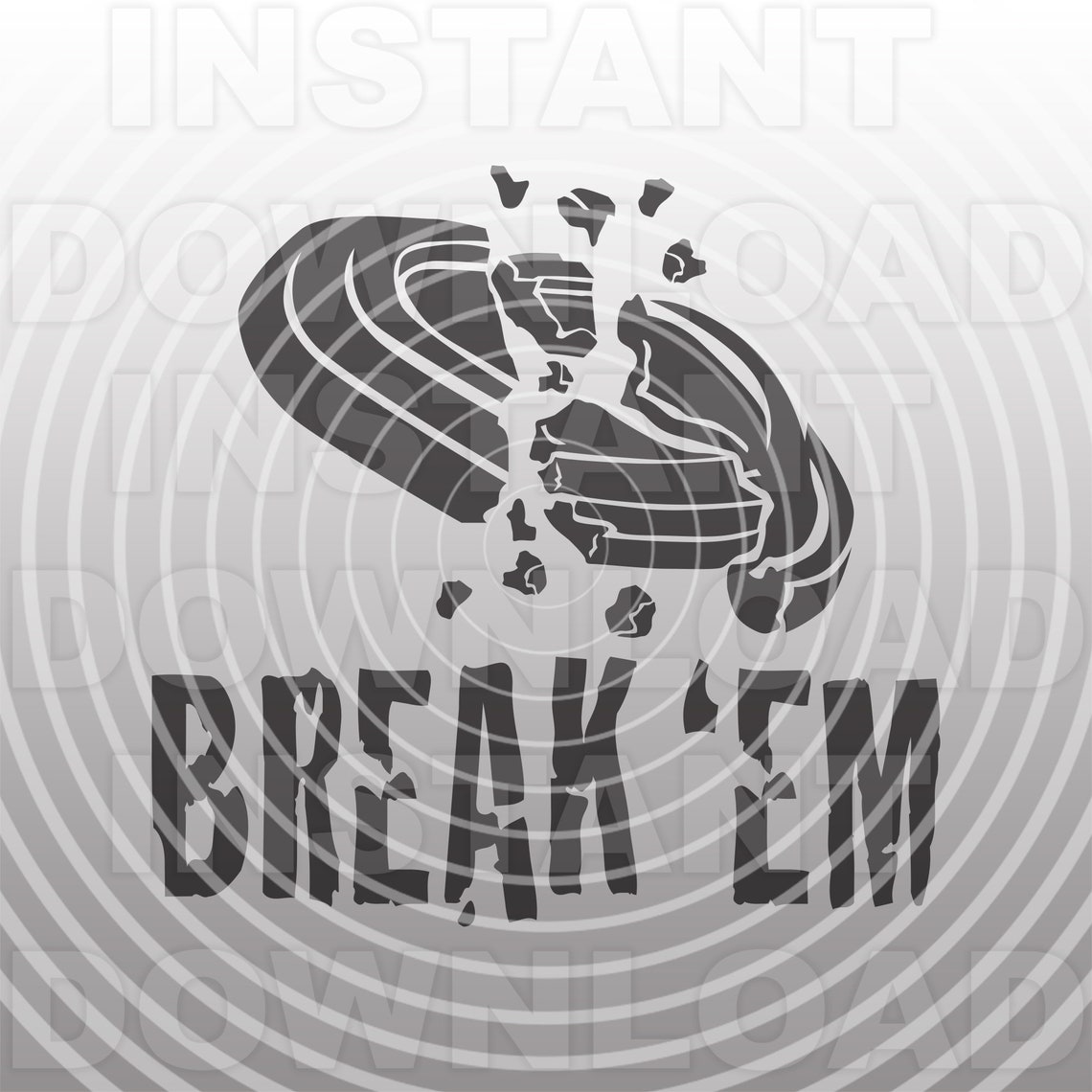 Clay Target SVG Filetrapshooting Svgskeet Shooting Svgbreak - Etsy