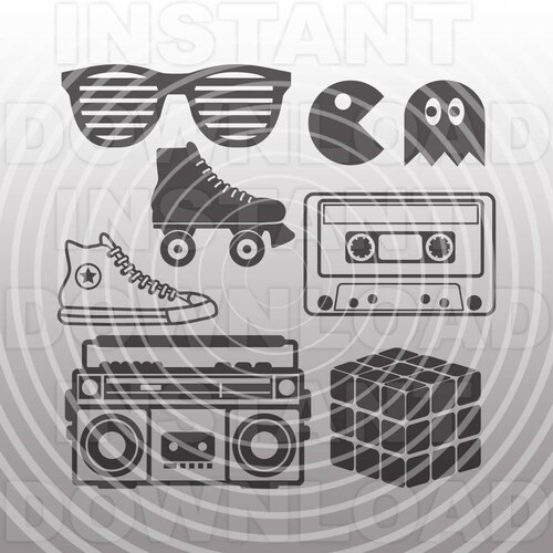1980s SVG File80s Retro SVG Filesvg Bundle personal & - Etsy