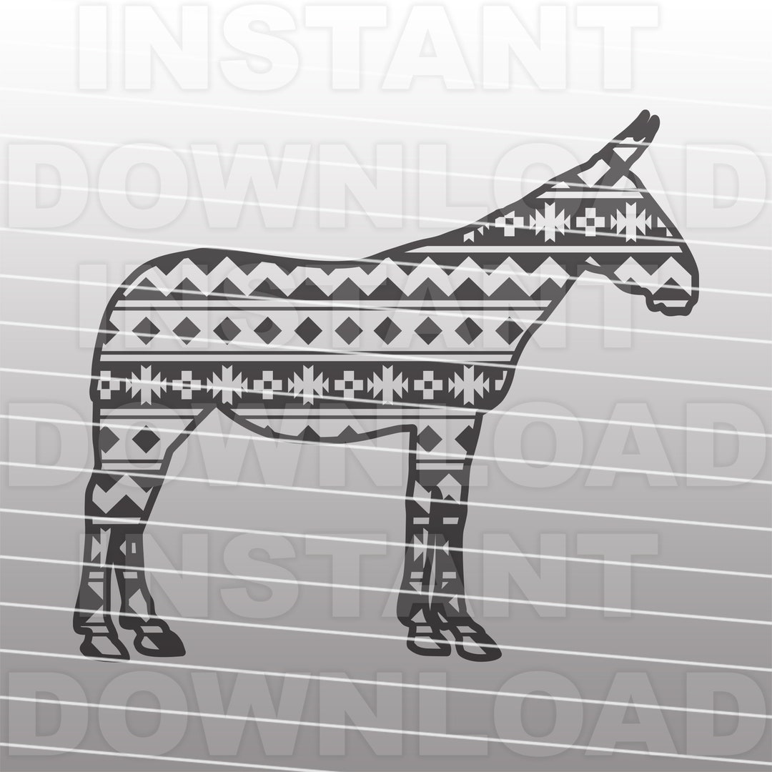 Mule SVG File,aztec Mule Svg,mule Southwest Pattern SVG -vector Clip ...