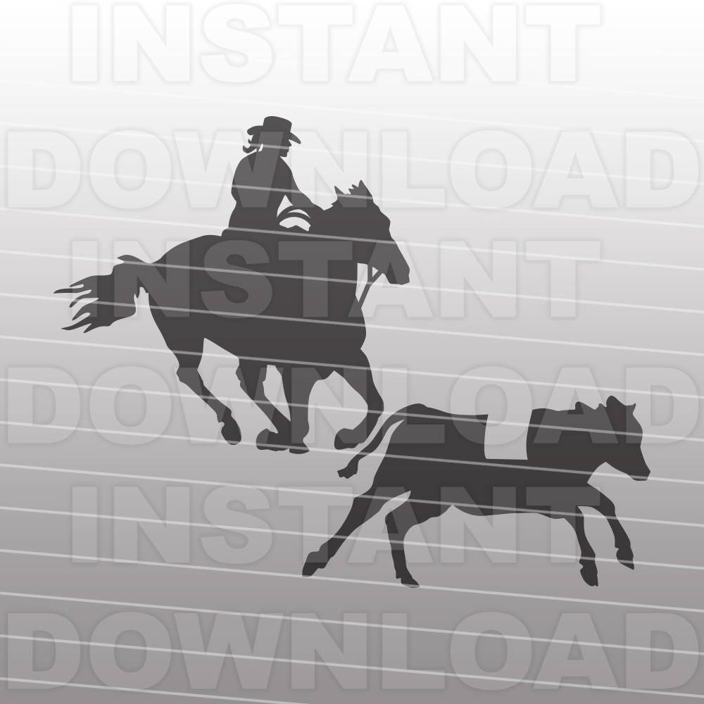 Ranch Sorting SVG File Calf Sorting Svg Cattle Svg Equestrian | Etsy