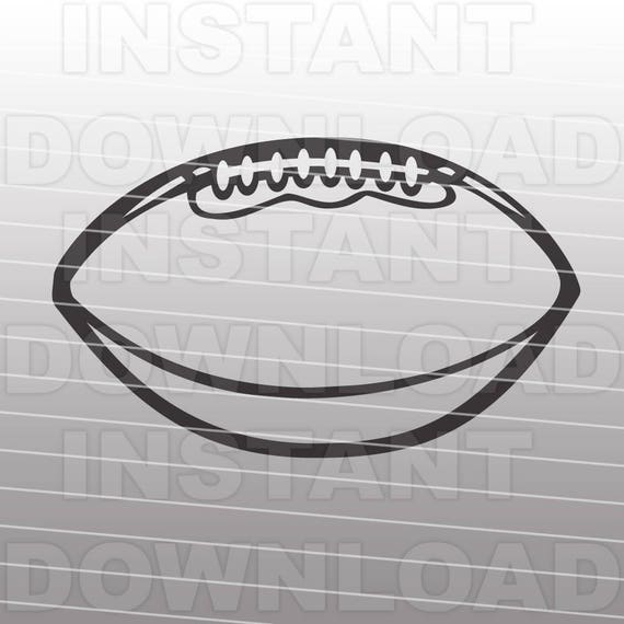Football Outline SVG File Vector Art Commercial & Personal - Etsy India