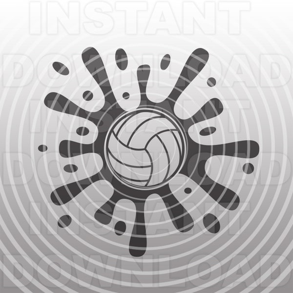 Volleyball Splash Svg - Etsy