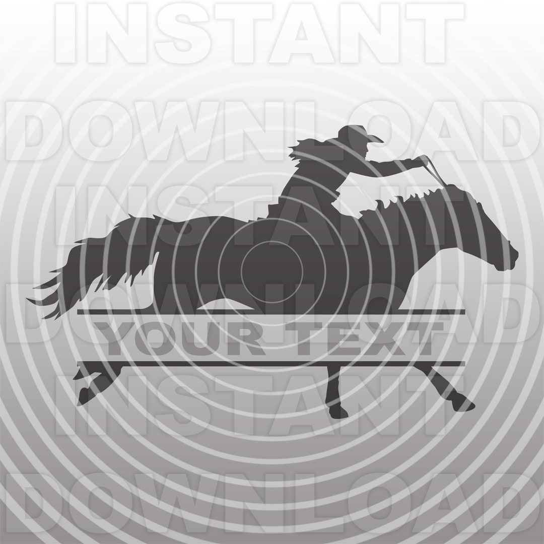 Barrel Racing SVG File,barrel Racer Svg,split Monogram SVG -vector Art ...