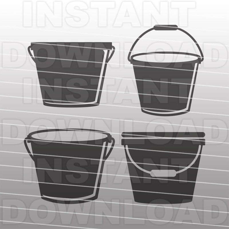 Beach Bucket Clipart - Etsy